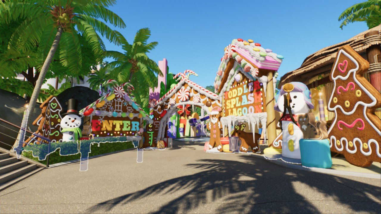 Rainbow gingerbread archway 1 - Planet Coaster 2 creation - Frontier ...