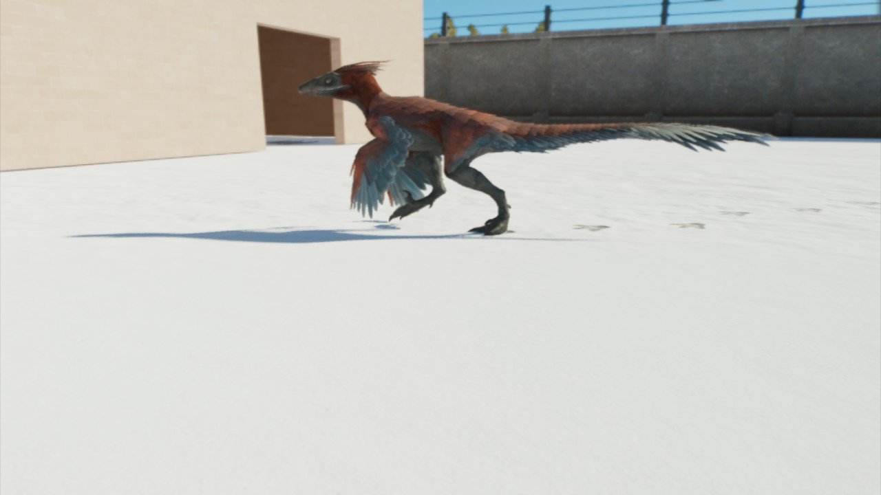 Pyroraptor skiing attraction - Workshop - Jurassic World Evolution 3