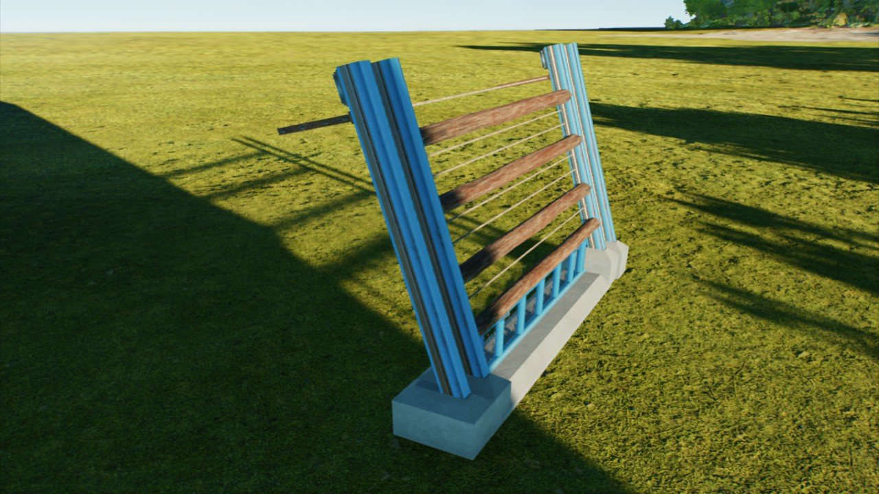 Blue low security fence - Workshop - Jurassic World Evolution 3