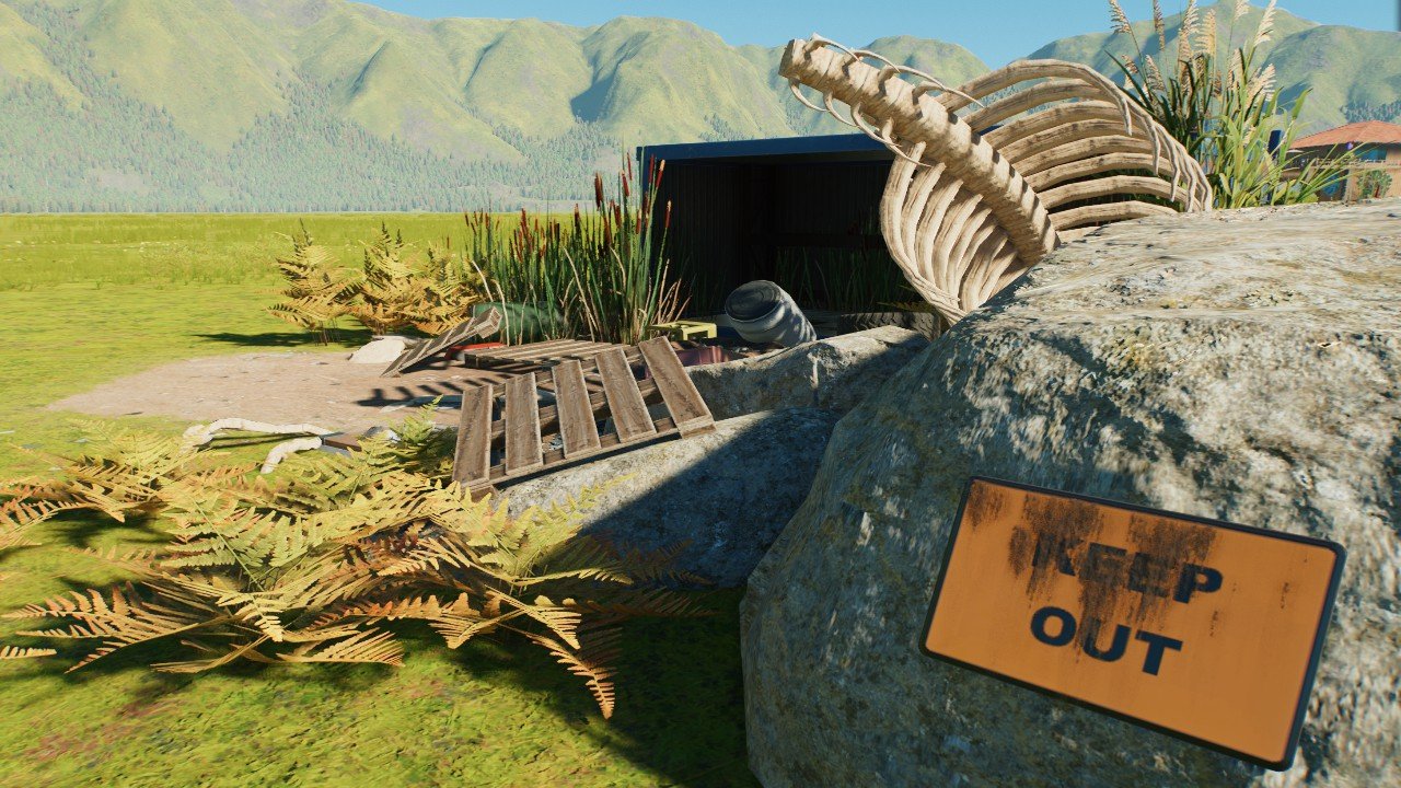 Overturned Shipping Container Nest - Workshop - Jurassic World Evolution 3