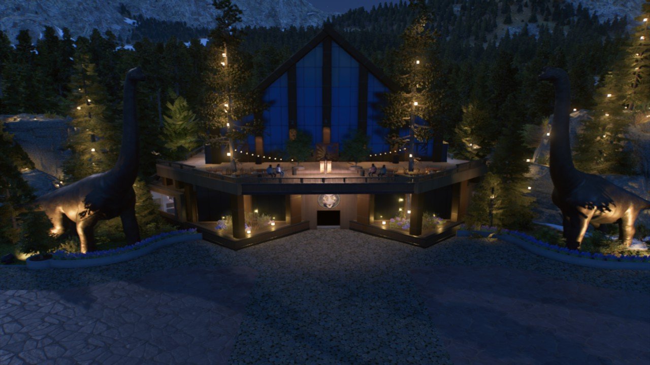 Cabin Styled Arrival Point - Workshop - Jurassic World Evolution 3