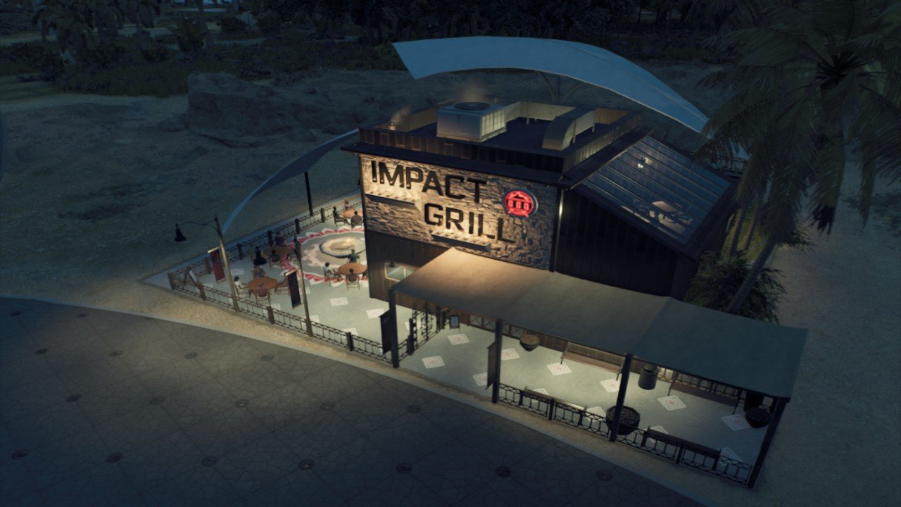 Impact Grill Large Food Amenity - Workshop - Jurassic World Evolution 3