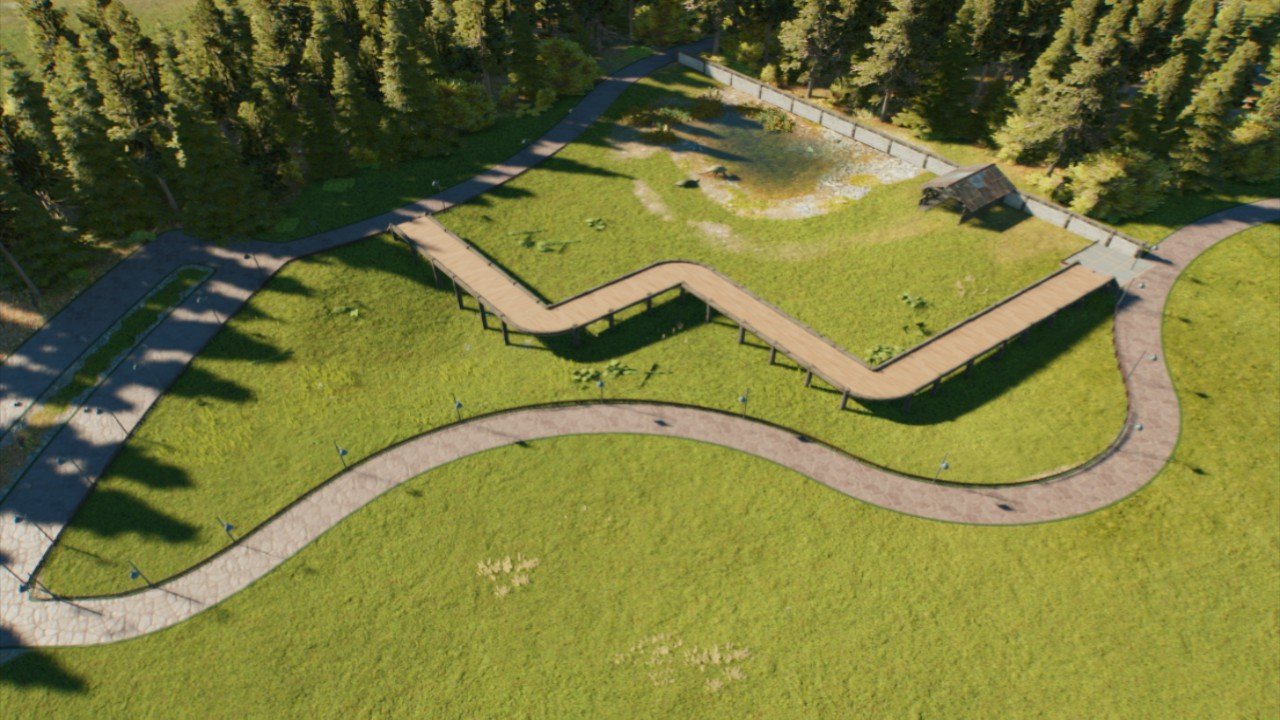 Small Herbivor enclouser with walking bridge - Workshop - Jurassic ...