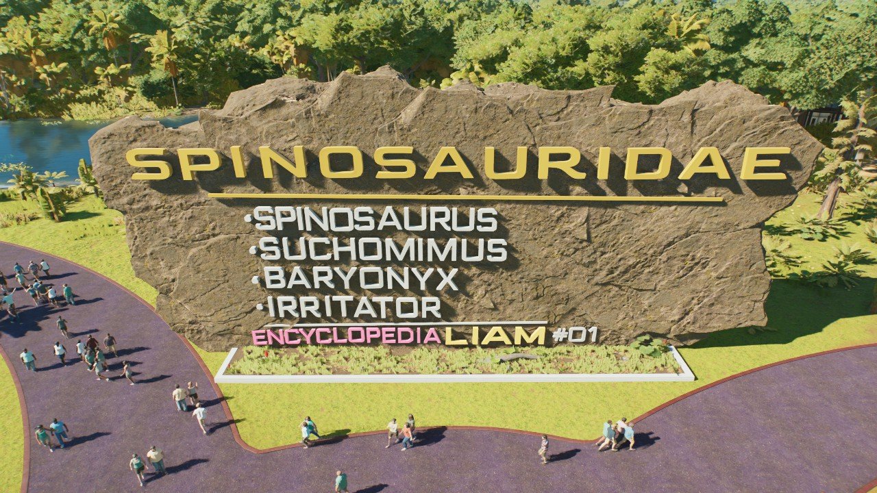 SPINOSAURIDAE SIGN - ENCYCLOPEDIA LIAM - Workshop - Jurassic World ...