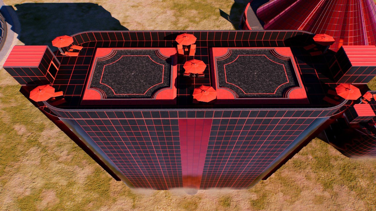 Crimson Genetics Large Hotel - Workshop - Jurassic World Evolution 3