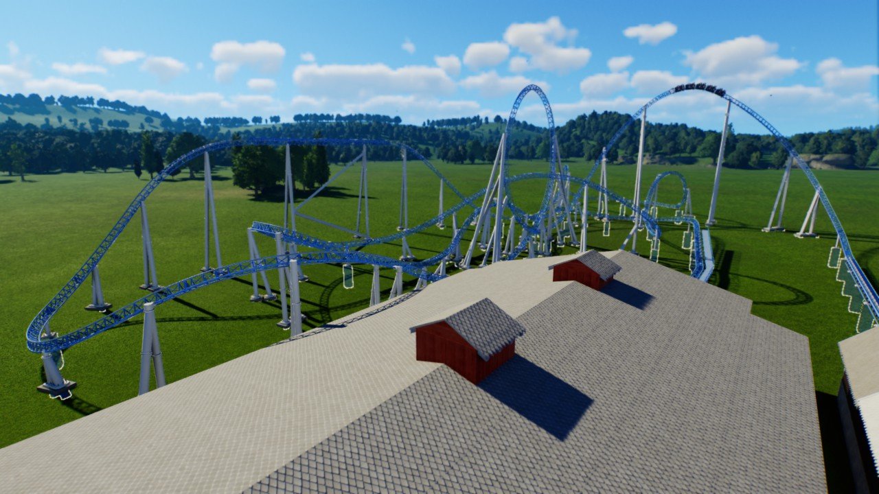 Blue Fire Megacoaster - Planet Coaster 2 creation - Frontier Workshop