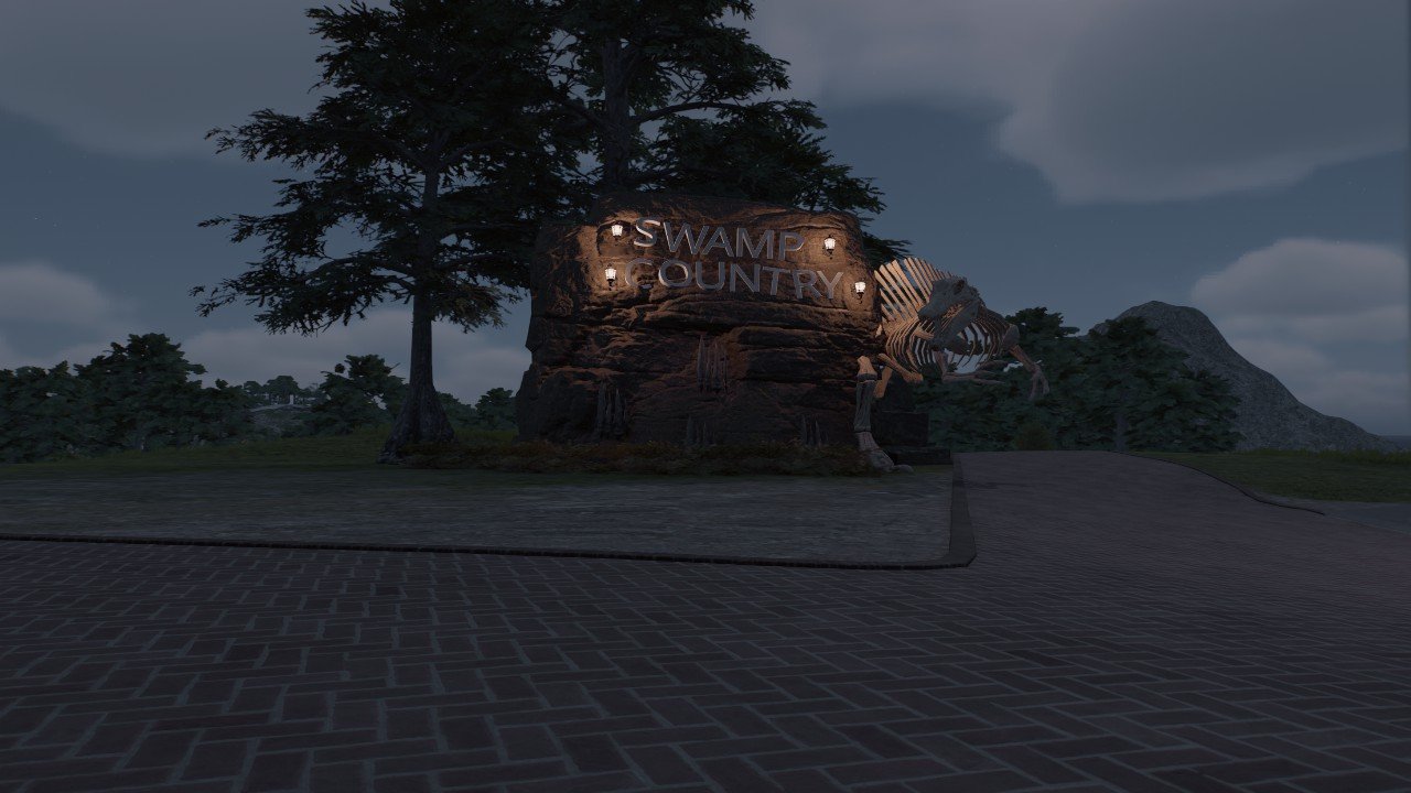 Swamp Country Entrance Sign - Workshop - Jurassic World Evolution 3