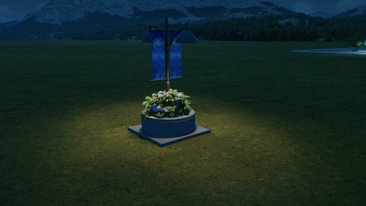 Light post flowerbed - Workshop - Jurassic World Evolution 3