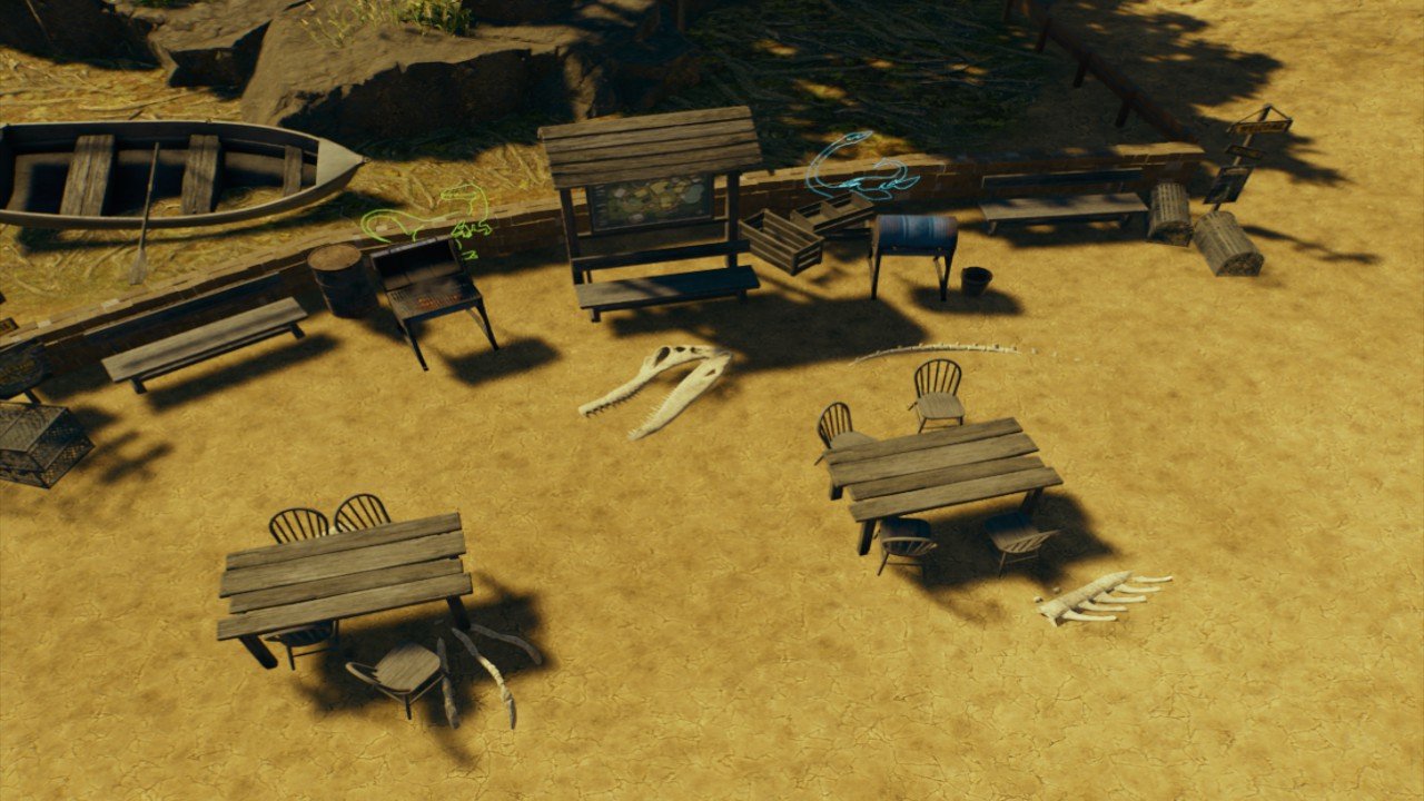 a wetland seating area - Workshop - Jurassic World Evolution 3