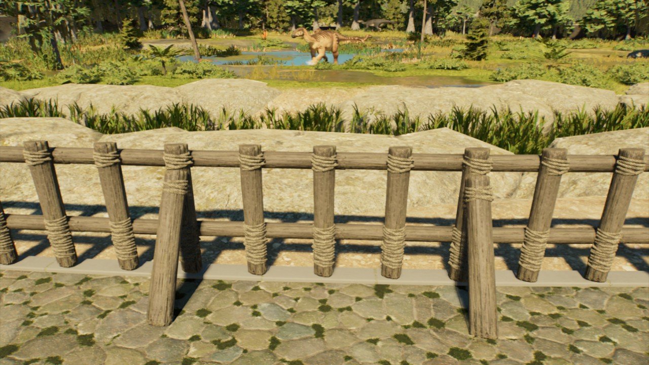 Small Wooden Wetlands Fence - Workshop - Jurassic World Evolution 3