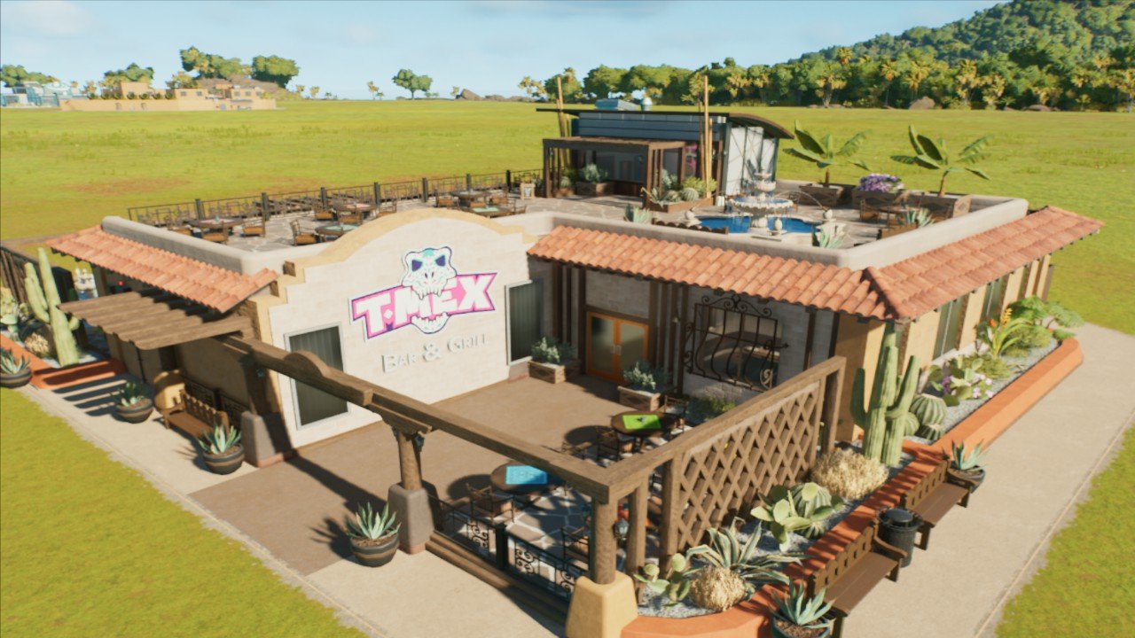 T-Mex Bar & Grill Medium Restaurant & Bathroom - Workshop - Jurassic ...