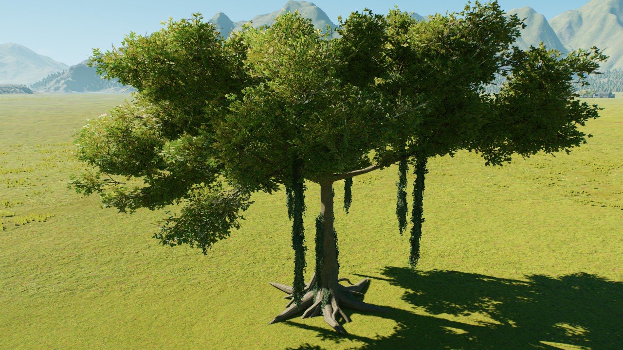 Tree with hanging foliage - Workshop - Jurassic World Evolution 3