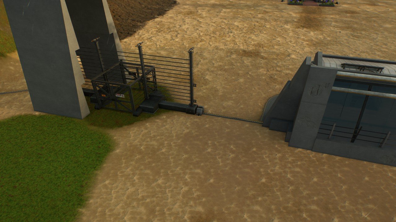 conrete wall slanted double side - Workshop - Jurassic World Evolution 3