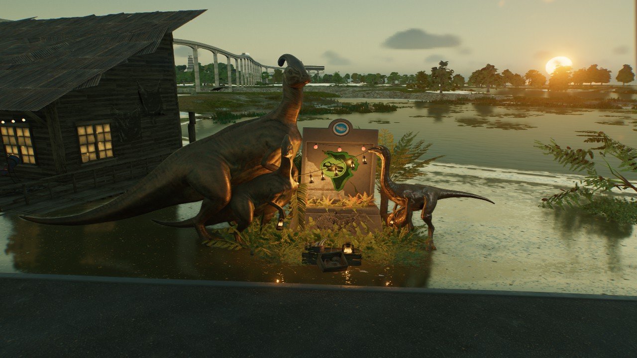 Herbivore Sign Nature Scene. - Workshop - Jurassic World Evolution 3