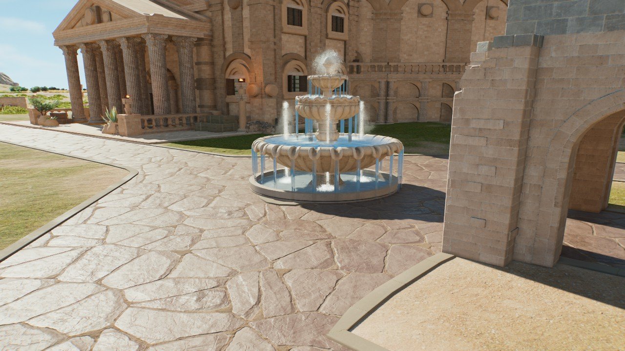 Double Tiered Fountain - Workshop - Jurassic World Evolution 3