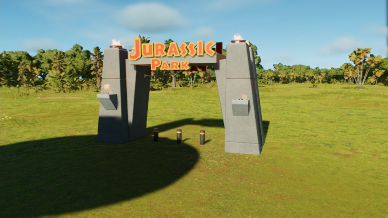 Classic Jurassic Entrance Gate - Workshop - Jurassic World Evolution 3