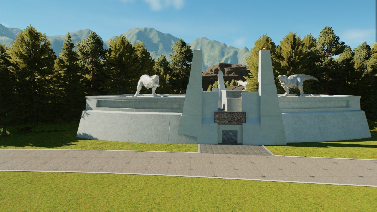 Trex enclosure Entrance - Workshop - Jurassic World Evolution 3