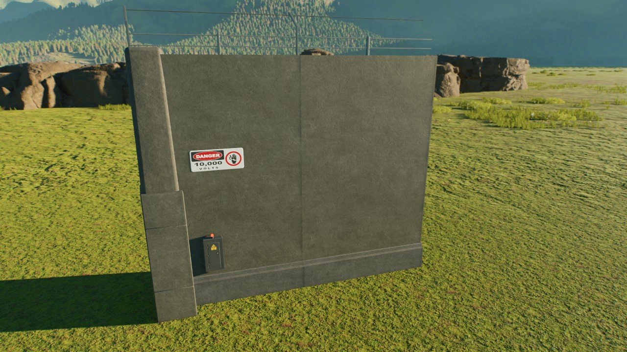 concrete wall fence - Workshop - Jurassic World Evolution 3