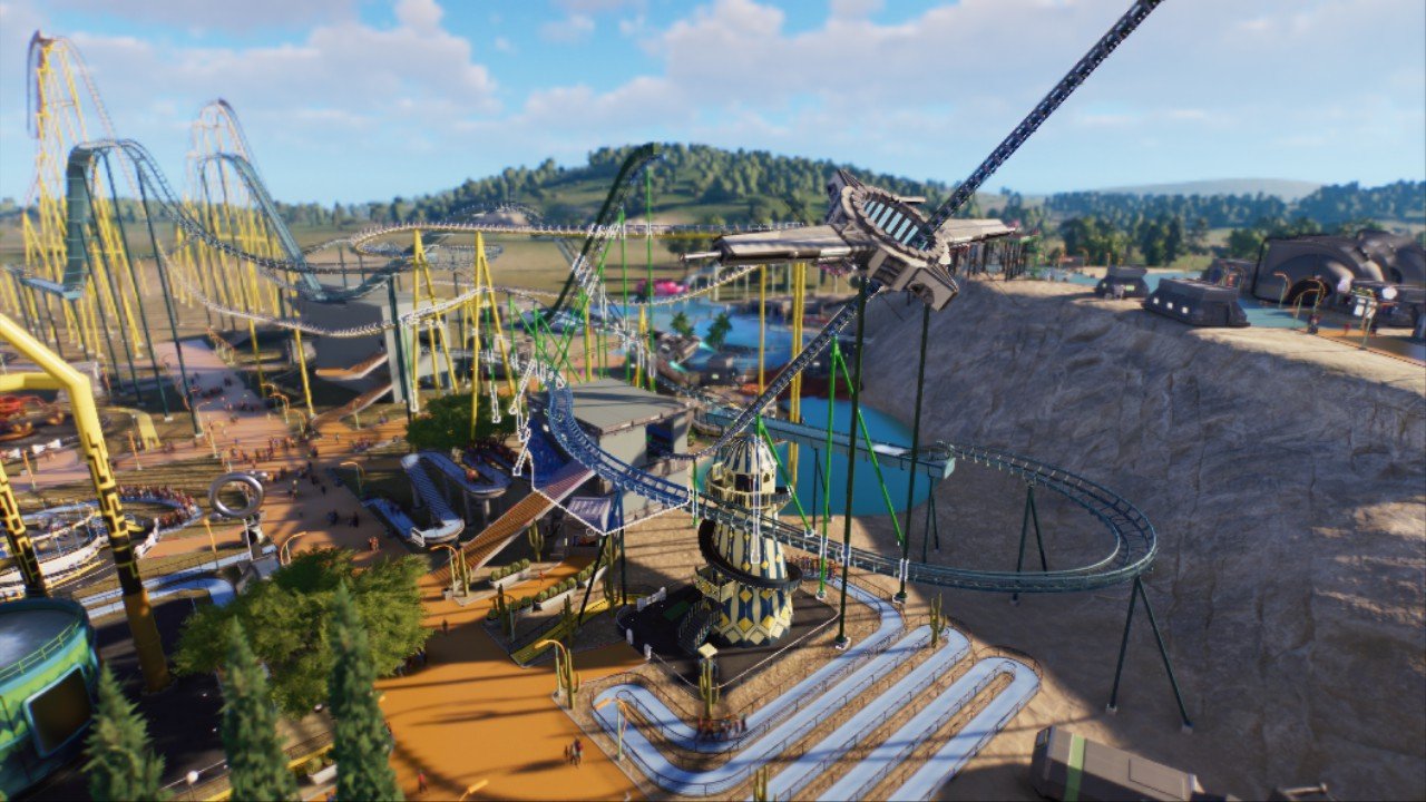 Satellite Drop - Planet Coaster 2 creation - Frontier Workshop