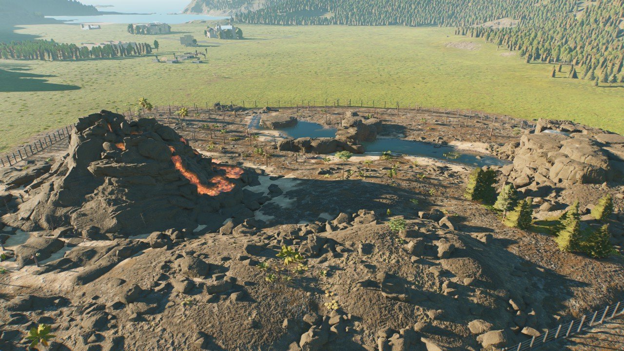 Volcano habitat v1 - Workshop - Jurassic World Evolution 3
