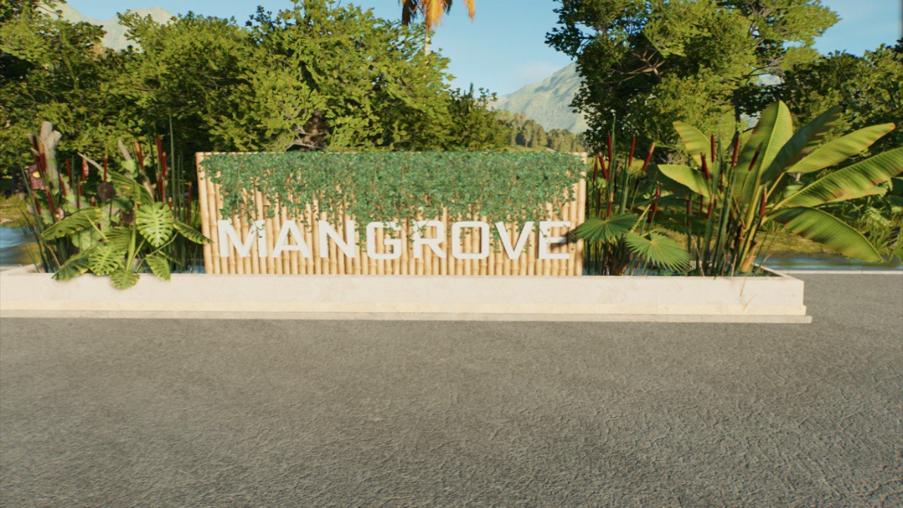 mangrove sign - Jurassic World Evolution 3 creation - Frontier Workshop