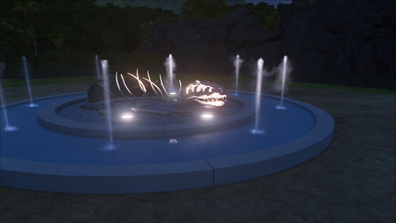 Indom water fountain - Jurassic World Evolution 3 creation - Frontier ...