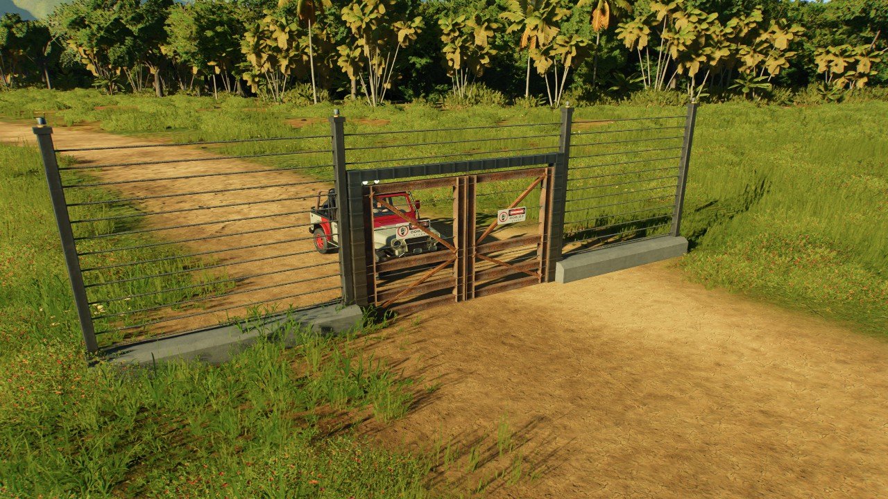 JW 2015 old JP Gate and Fence set - Workshop - Jurassic World Evolution 3