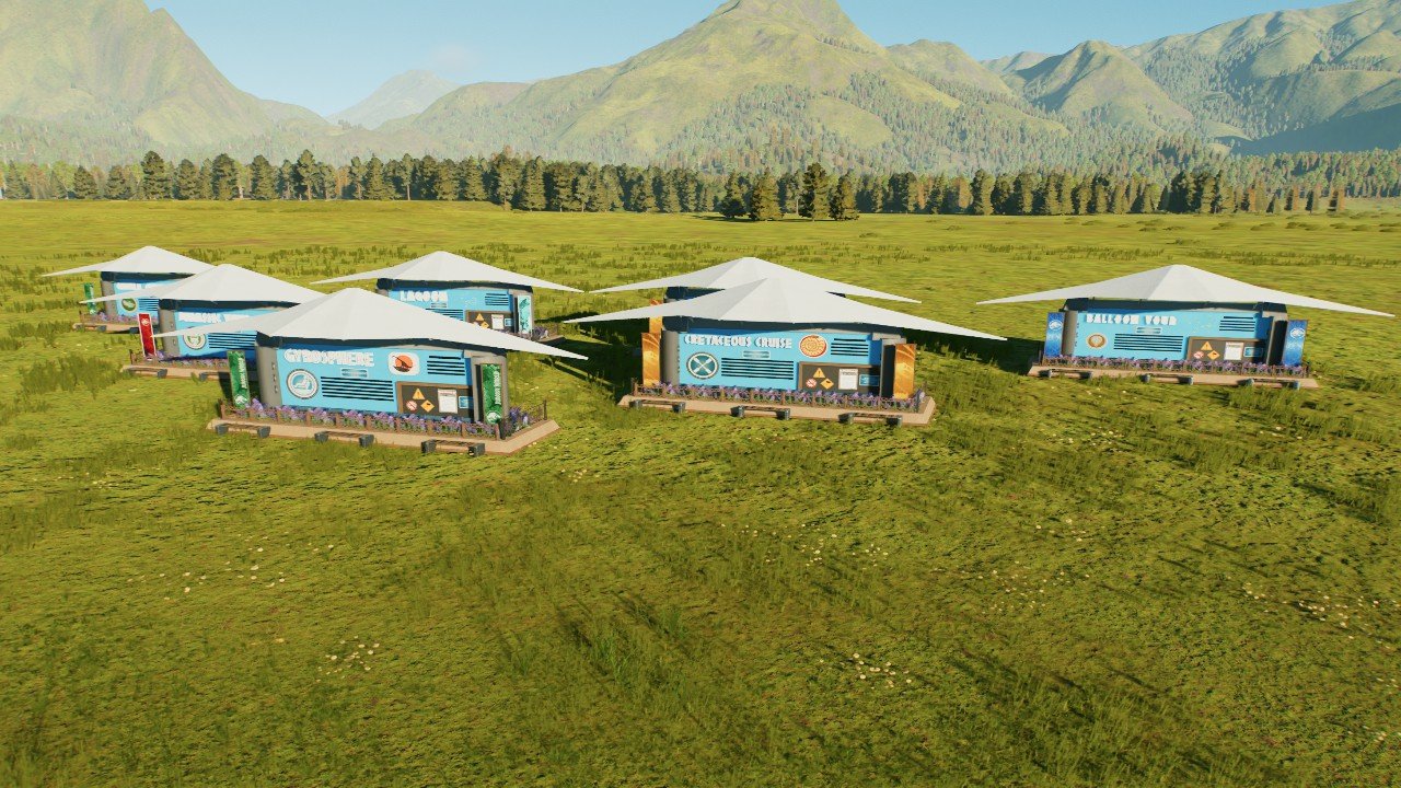 Attraction Info Board Set(JW Version) - Workshop - Jurassic World ...