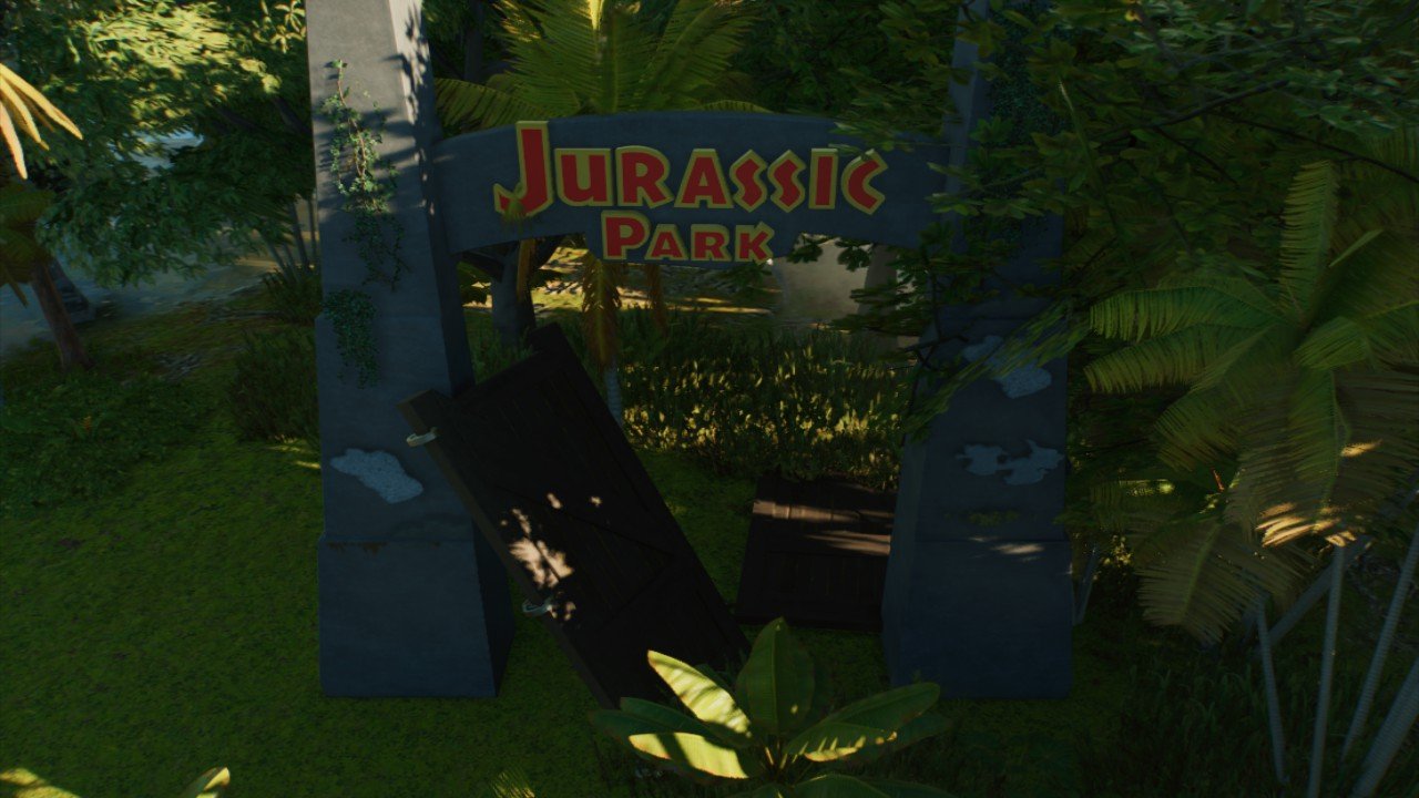 Abounded Jurassic Park Gate - 创意工坊 - 《侏罗纪世界：进化 3》