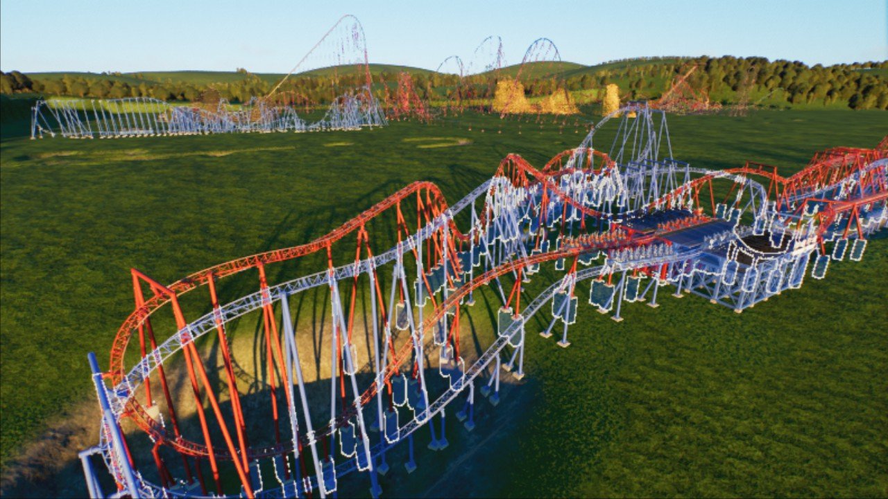 dueling coaster - Planet Coaster 2 creation - Frontier Workshop