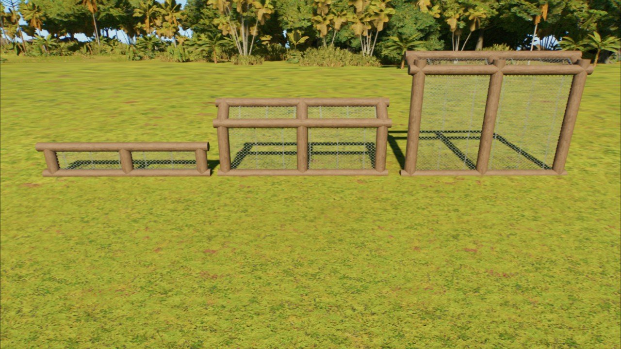 Log and chain fence - Workshop - Jurassic World Evolution 3