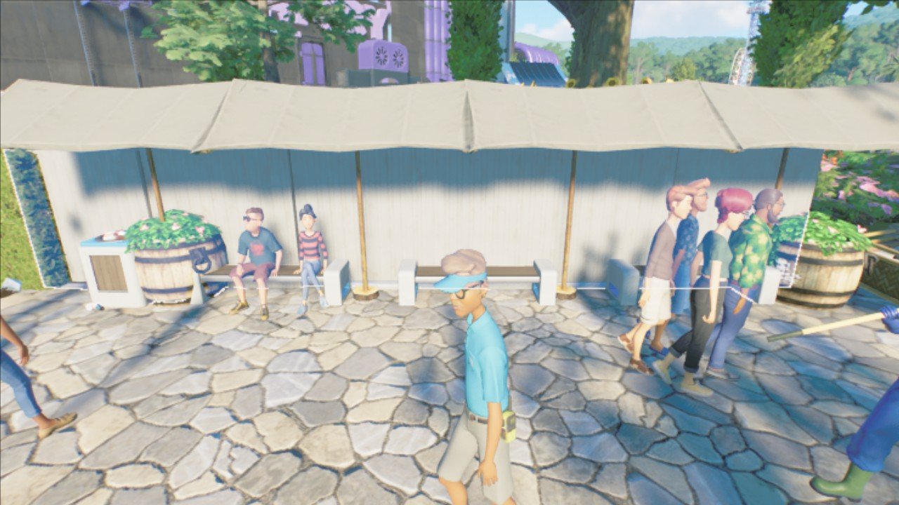 bench cover - Planet Coaster 2 creation - Frontier Workshop