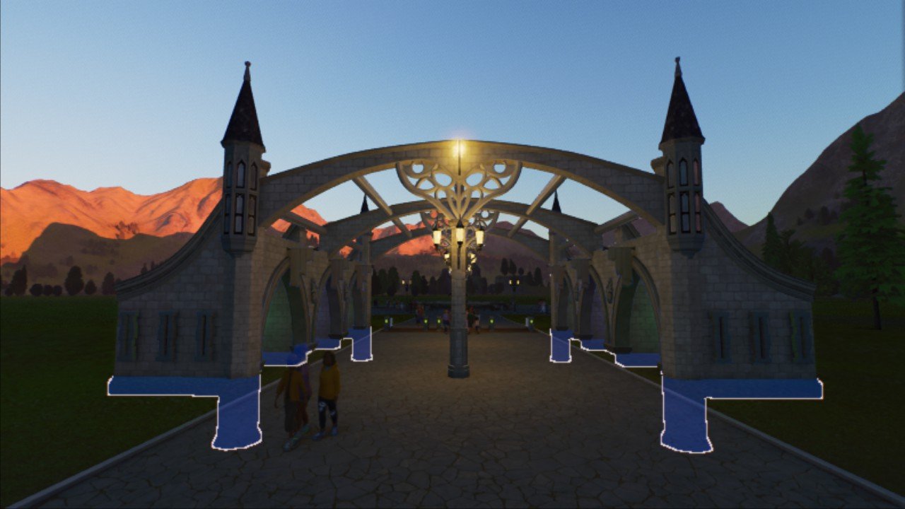 Dreifacher Torbogen - Planet Coaster 2 creation - Frontier Workshop