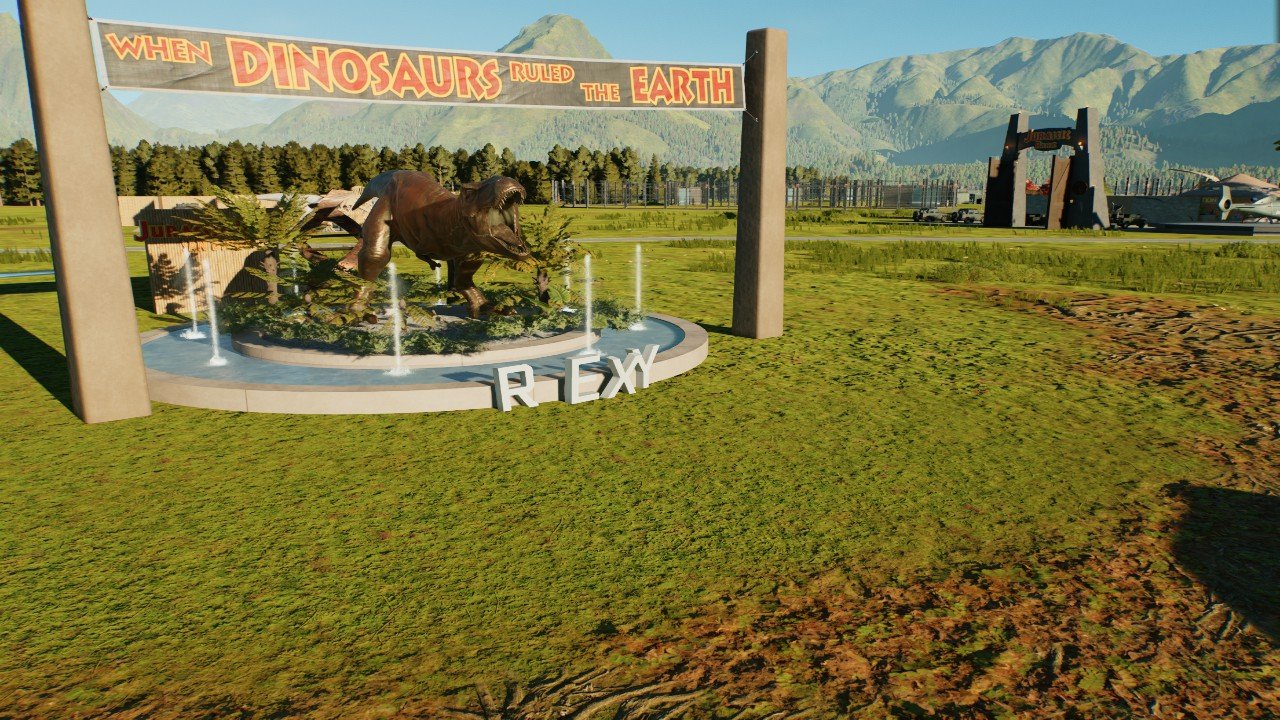 Jurassic park Rexy statuer - Workshop - Jurassic World Evolution 3