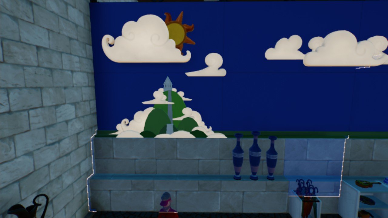 Mount Olympus Mini Mural - Planet Coaster 2 creation - Frontier Workshop