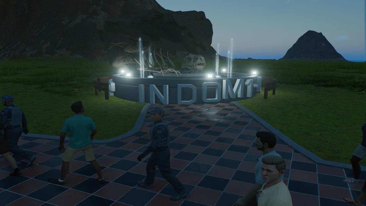 Rip indom 1.0 water fountain stand - Jurassic World Evolution 3 ...