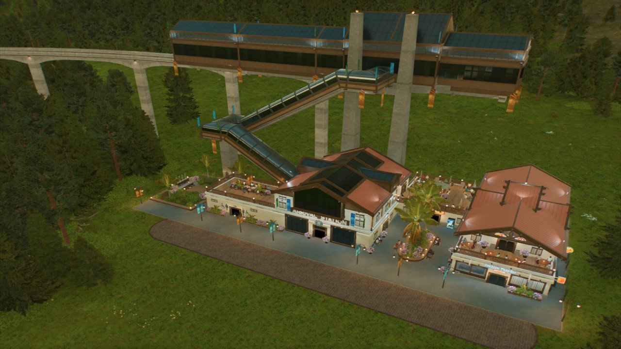 Alpine Monorail Station w/ bar, restroom and shop - Workshop - Jurassic ...