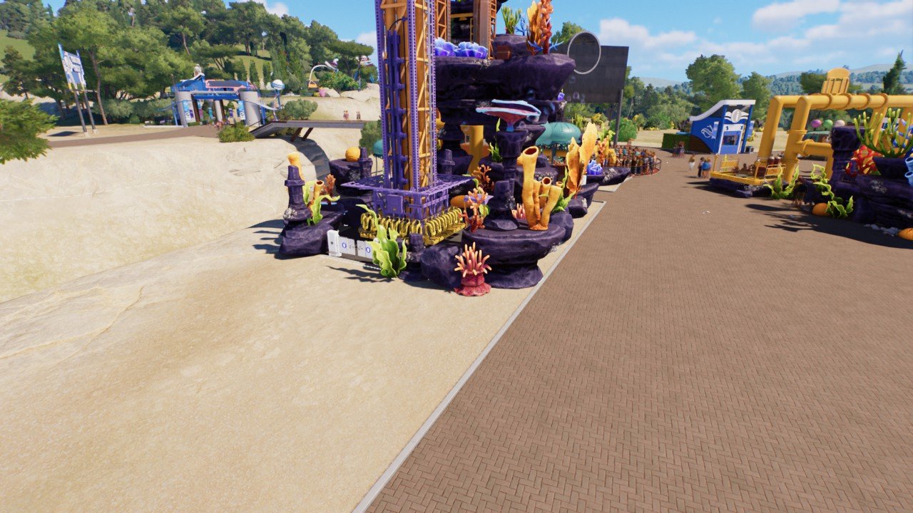 Water Freefall - Planet Coaster 2 creation - Frontier Workshop