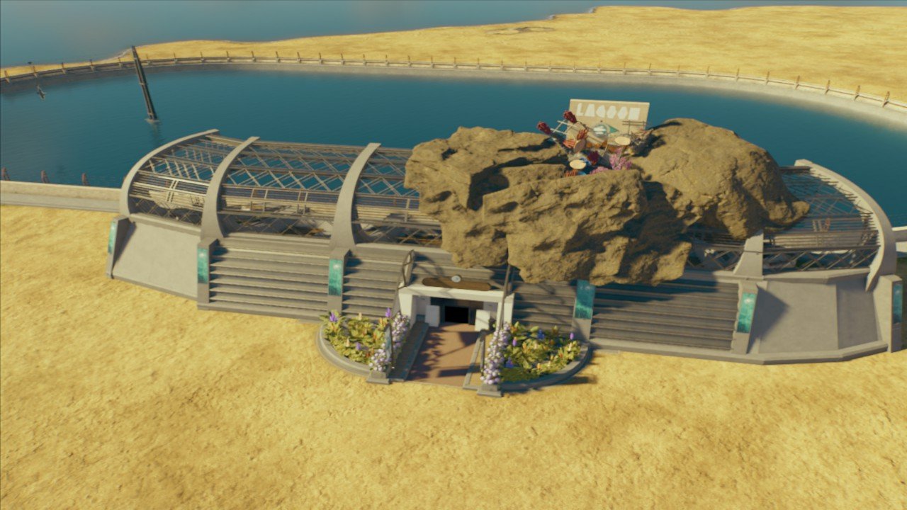 modern lagoon viewing stand - Workshop - Jurassic World Evolution 3