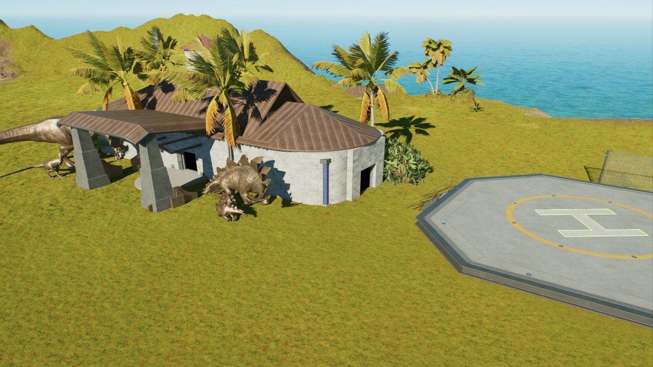 Arrival point - Jurassic World Evolution 3 creation - Frontier Workshop