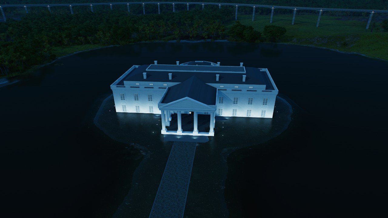 The white house - Jurassic World Evolution 3 creation - Frontier Workshop