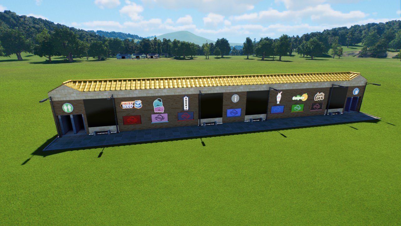 Obchody A - Planet Coaster 2 creation - Frontier Workshop