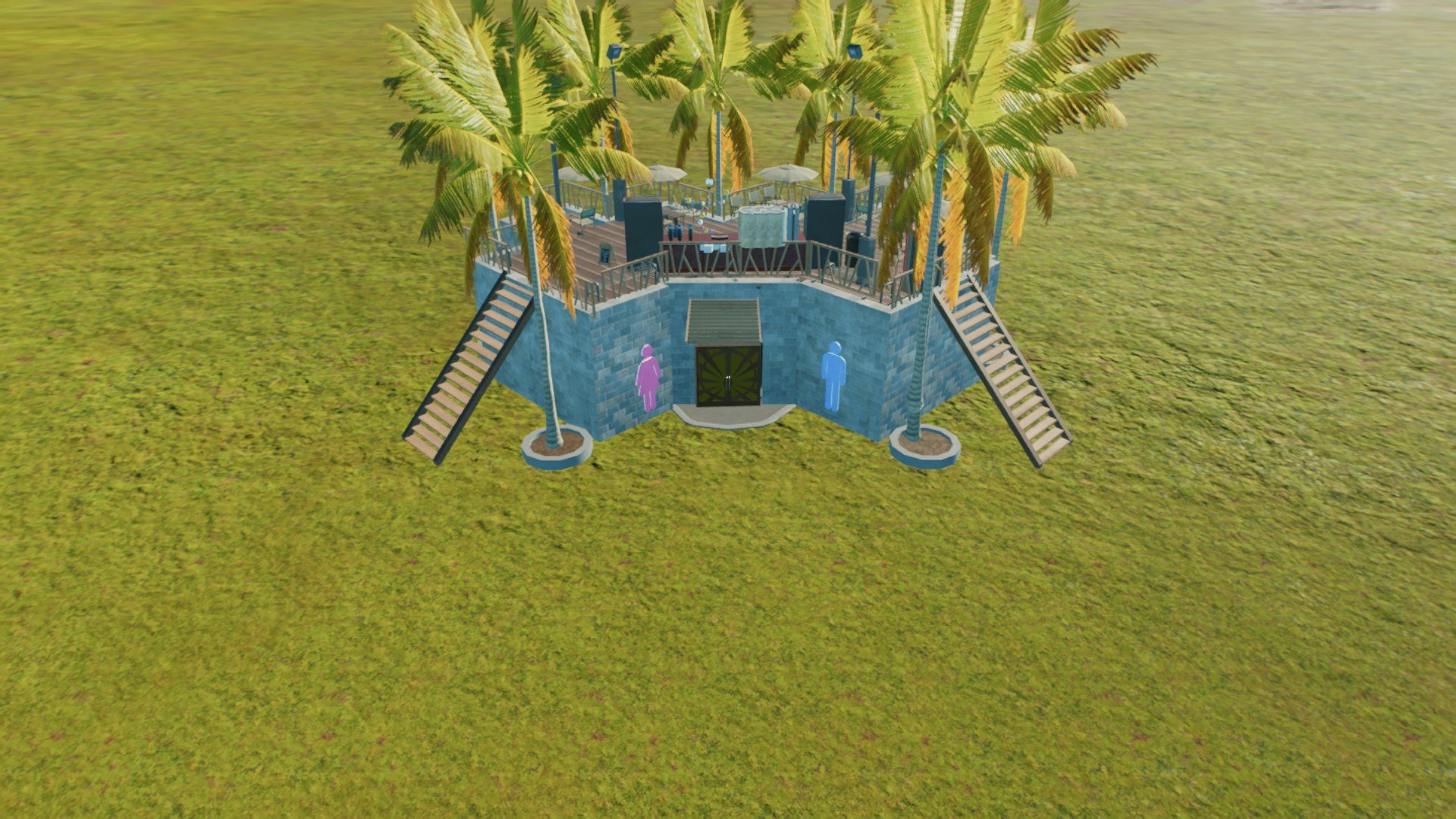 bano con cafeteria ariba - Workshop - Jurassic World Evolution 3