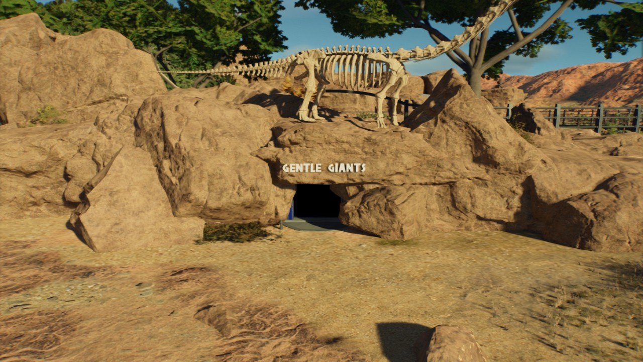 Gentle giants rock exhibit - Workshop - Jurassic World Evolution 3