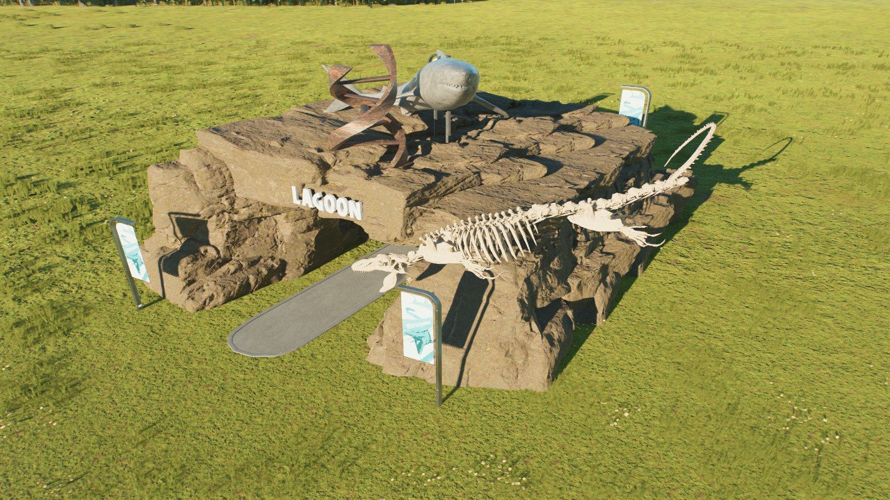 Lagoon tunnel - Jurassic World Evolution 3 creation - Frontier Workshop