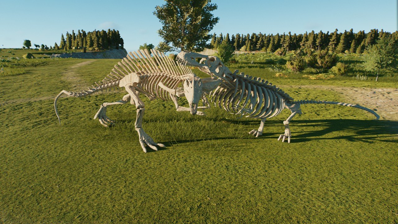 Spino vs trex skeleton - Workshop - Jurassic World Evolution 3