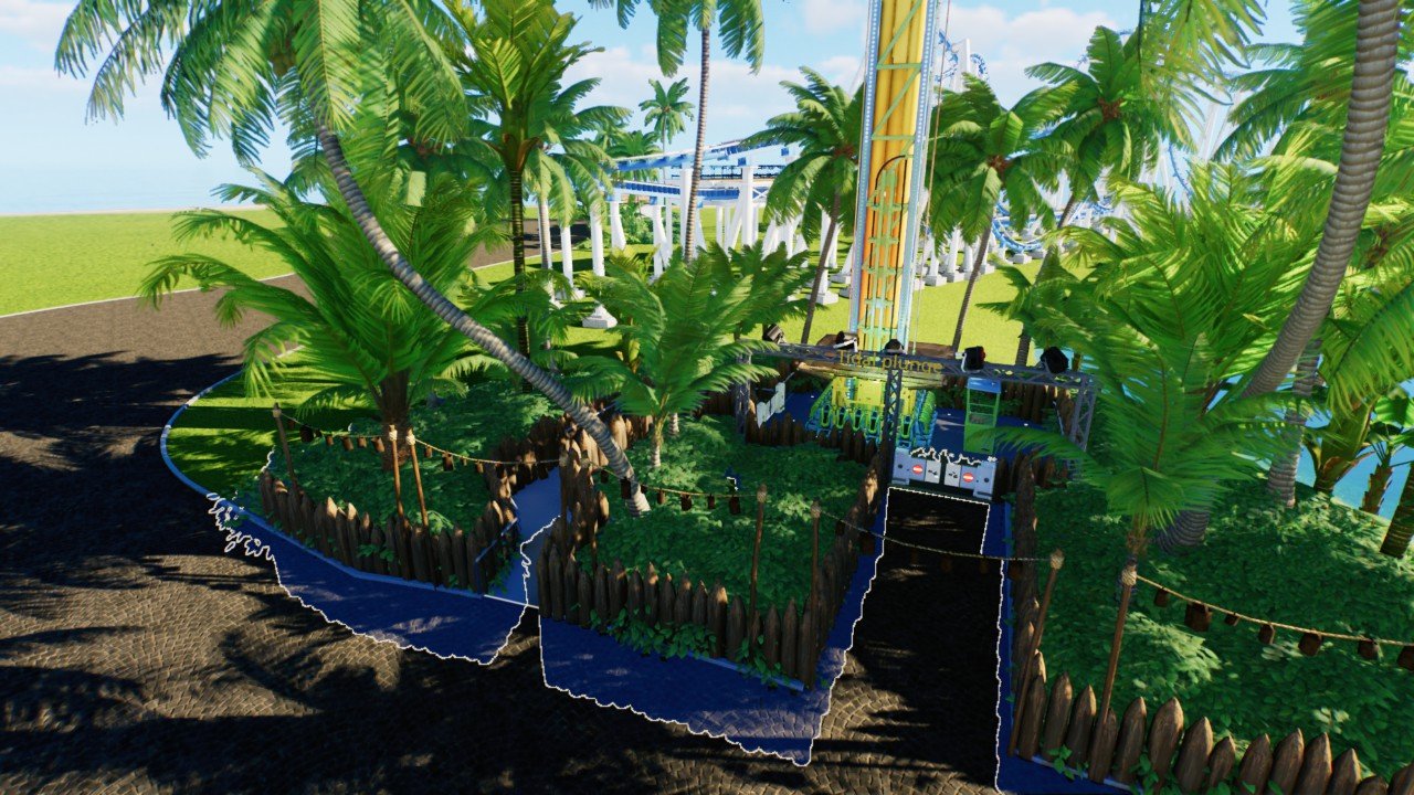 Tidal plunge - Planet Coaster 2 creation - Frontier Workshop