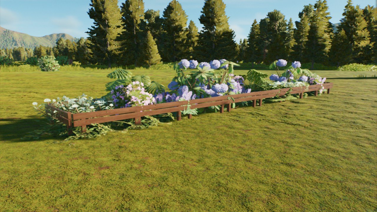 Long Planter Box Path Dressing - Purple Shrubs - Workshop - Jurassic ...