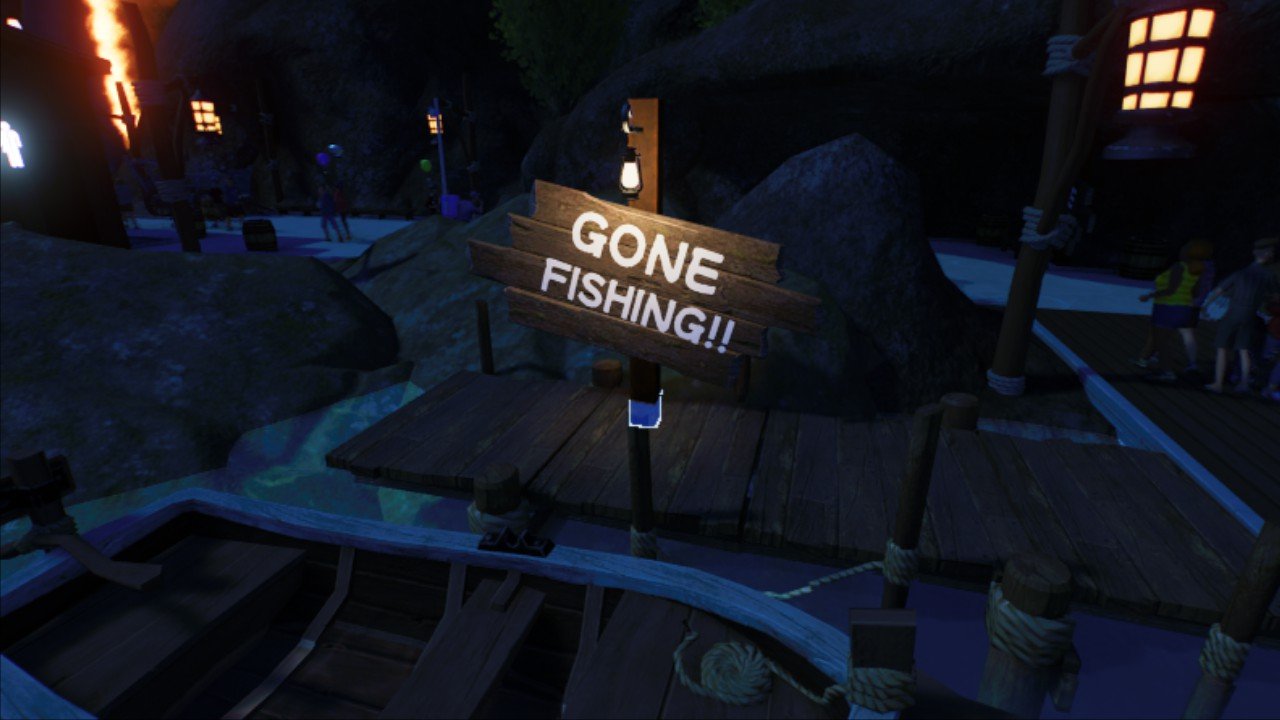 gone fishing sign - Planet Coaster 2 creation - Frontier Workshop