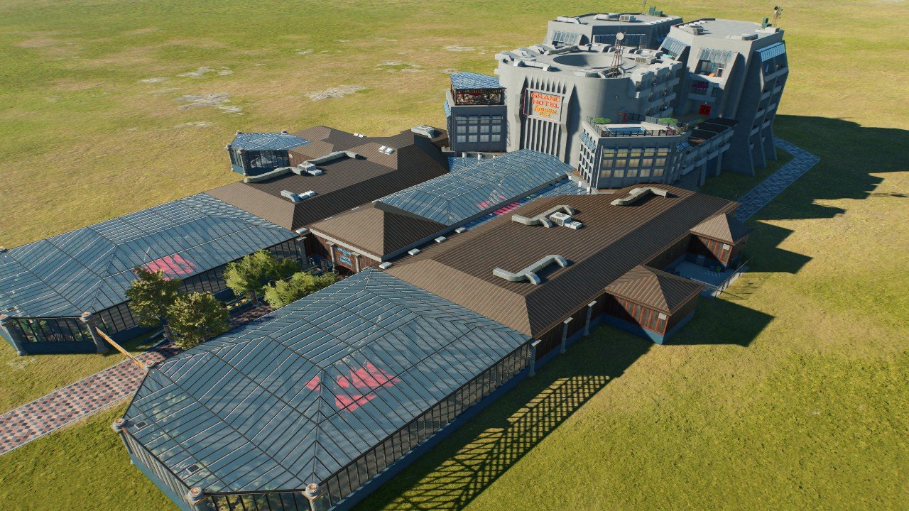 Grand Hotel Jurassic Park section 1 - Workshop - Jurassic World Evolution 3